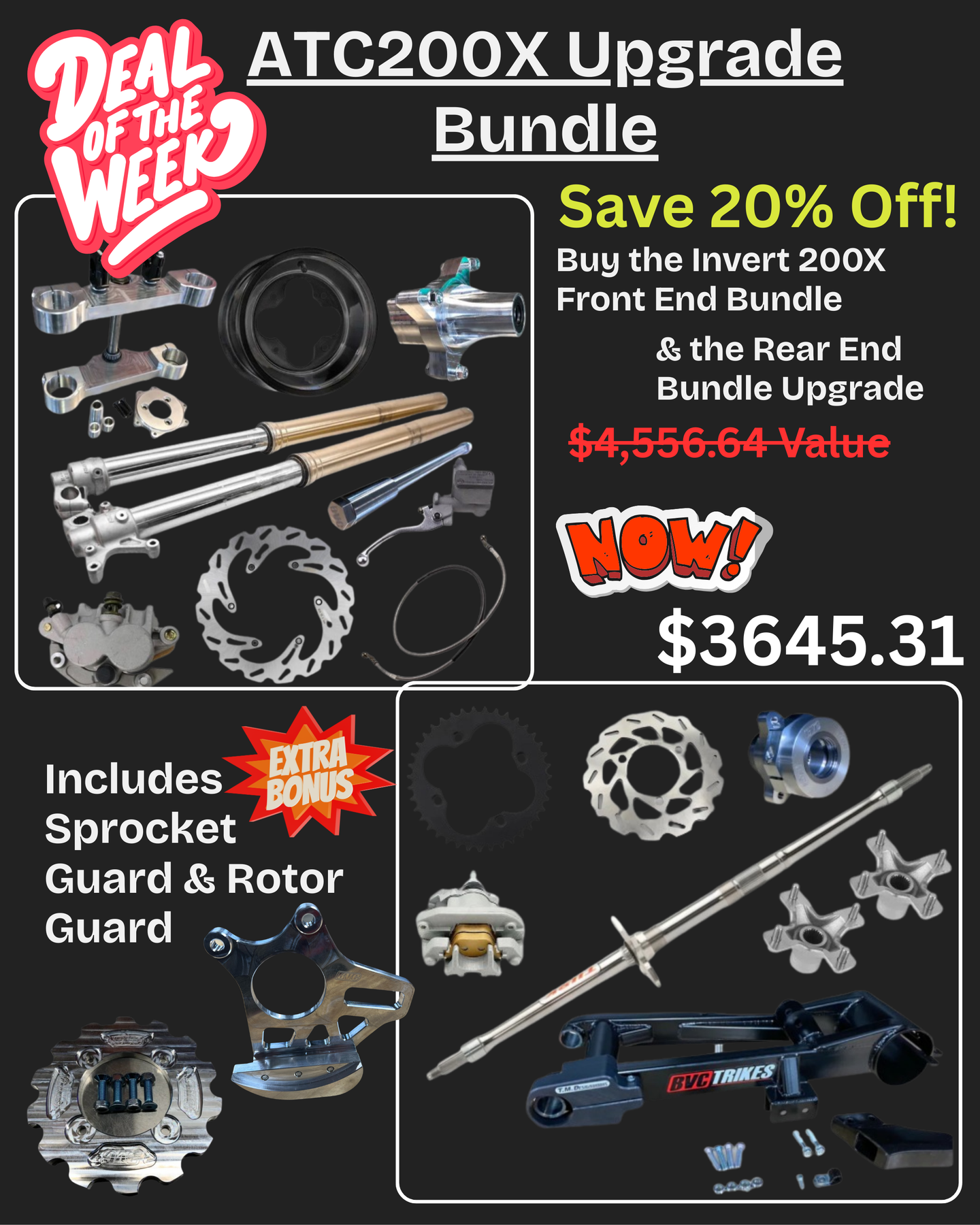 ATC200X Front End & Rear End Bundle Kit – BVC TRIKES